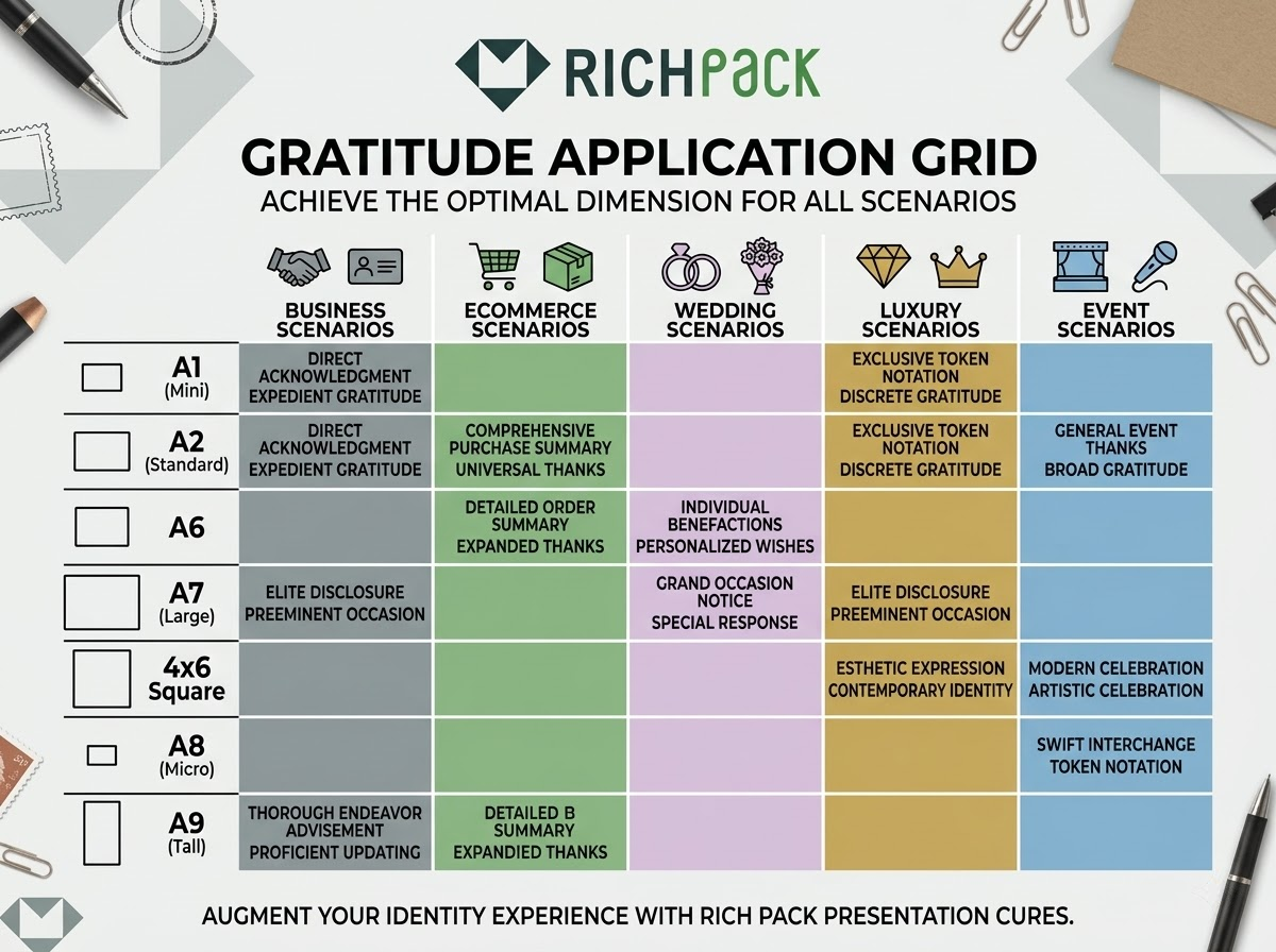 The Ultimate Guide to Choosing the Right Thank You Card Size - RichPack